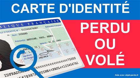 Exemple De Déclaration De Perte De Carte DIdentité Guide Complet Science