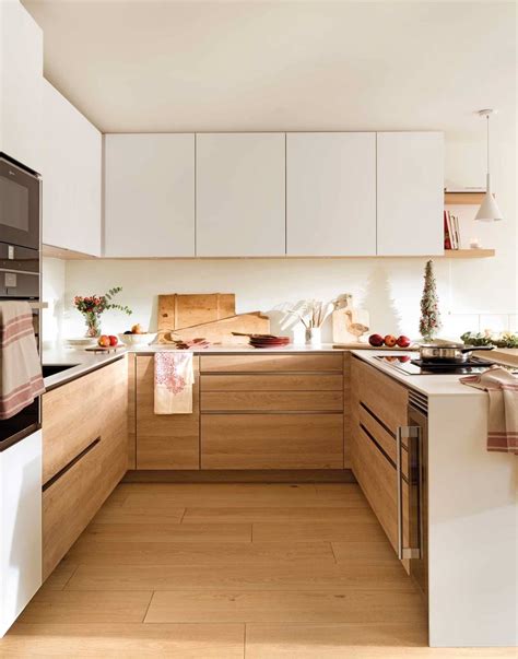 40 Cocinas En Blanco Y Madera Las Favoritas De El Mueble