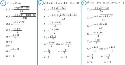 Kumpulan Soal Persamaan Kuadrat Kelas Latihan Persamaan Kuadrat