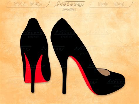 Red Bottom Heels Svg High Heels SVG Cut File Etsy