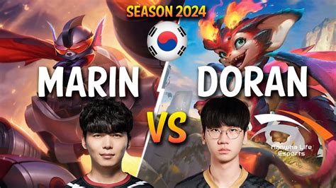 MaRin RUMBLE VS HLE Doran SMOLDER Top Patch 14 3 KR Ranked CHALLENGER