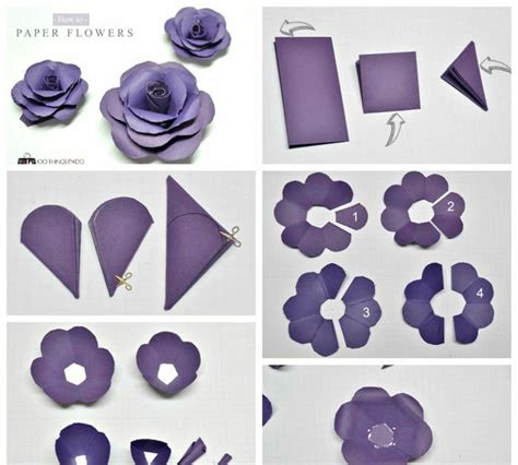 Rosa De Papel Origami Paso A Paso Facil Flores de Papel Cómo hacer