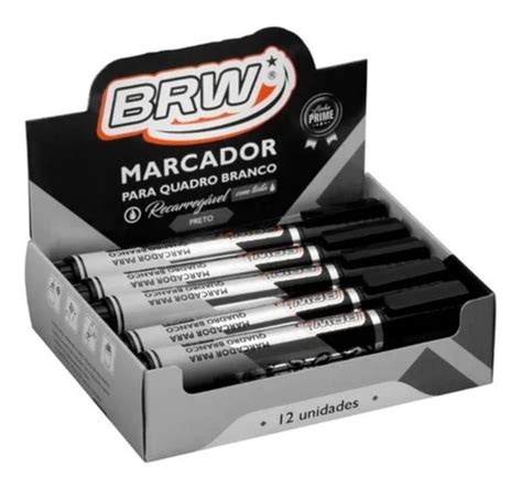 Kit 12 Caneta Quadro Branco Recarregável C Tinta Cx 12 MercadoLivre