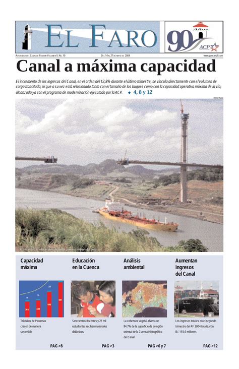 PDF AUTORIDAD DEL CANAL DE PANAMA OLUMEN O EL AL DE MAYO ACanal A
