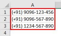 Excel Format Phone Numbers