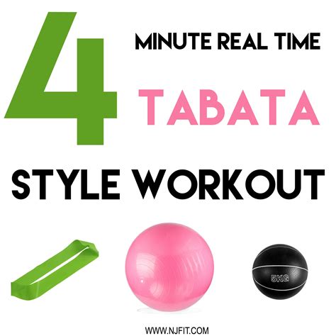 4 Minute Full Body Tabata Style Workout Natalie Jill Fitness
