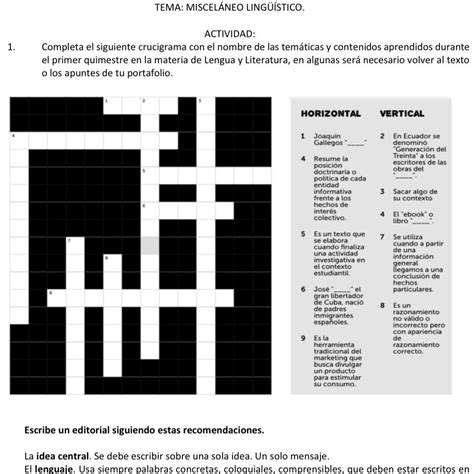 C Mo Resolver Este Crucigrama Alumnos Planeaciondidactica Cucea Udg Mx