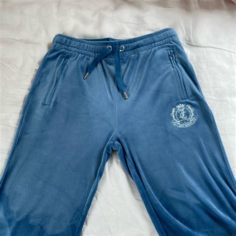 Blue Velvet Juicy Couture Flared Trackies Perfect Depop