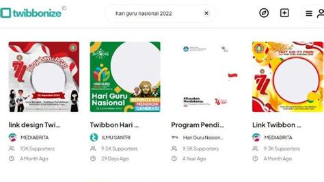 30 Link Twibbon Hari Guru Nasional 2022 Lengkap Dengan Cara Buat Dan