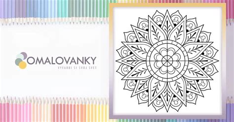 Mandala Omalovanky Sk Vyfarbi Si Svoj Svet