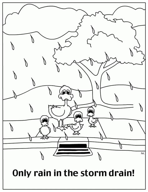 Water Cycle Coloring Page Clip Art Library