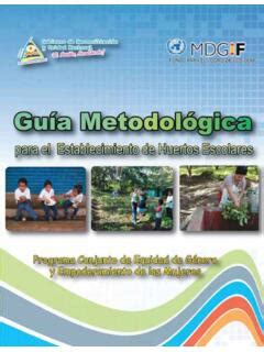 Guía Metodológica para el Establecimiento de Huertos Escolares gu 237