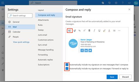 Add An Image To Outlook Signature Desktop Web