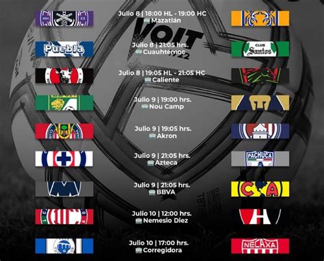 Liga Mx Estos Son Los Partidos De La Jornada Del Apertura