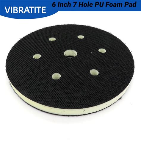 Tampon d interface en mousse PU à 7 trous 6 pouces 150mm pour disque