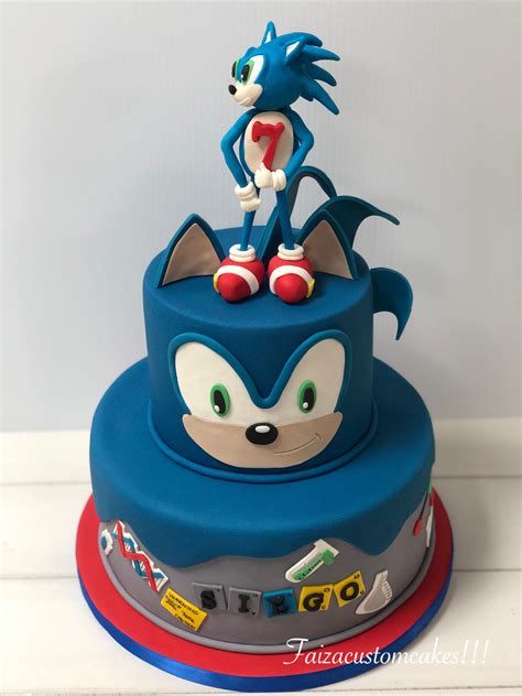 Awesome Sonic The Hedgehog Cake Sonic Cake Sonic Birthday Cake