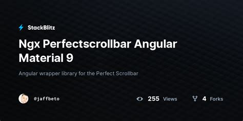 Ngx Perfectscrollbar Angular Material Stackblitz