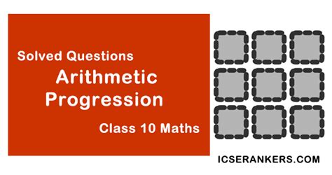 chapter 10 arithmetic progression question and answers class 10 mathematics