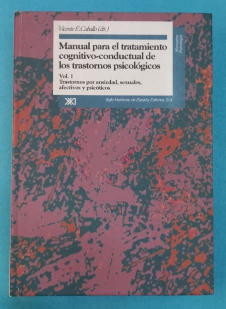 MANUAL PARA EL TRATAMIENTO COGNITIVO CONDUCTUAL DE LOS TRASTORNOS