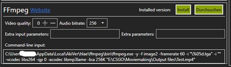 generated video file with ffmpeg format is not playable · issue 519 · akiver csgo demos manager