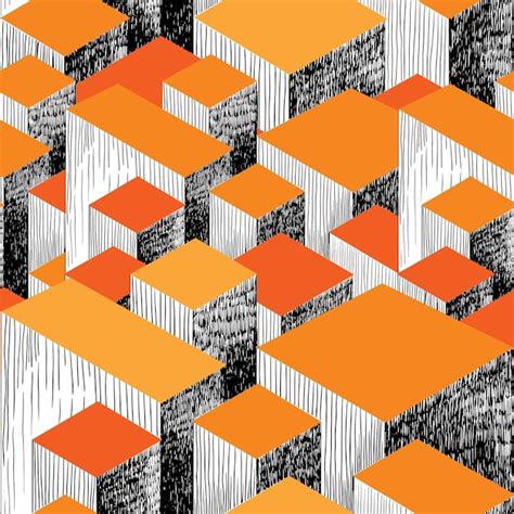 Premium Vector Seamless Geometric Pattern With Cubes Drawn Highrise