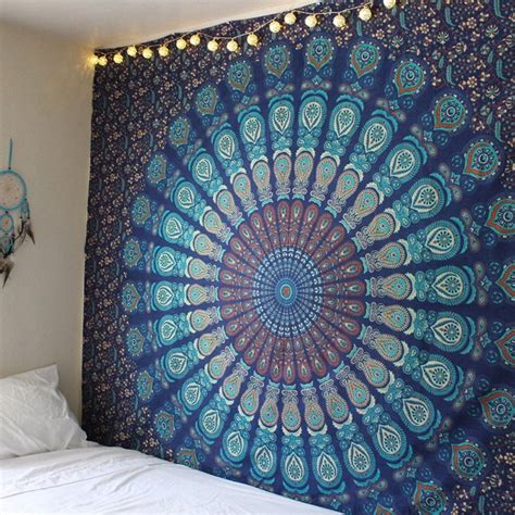 Mandala Indyjskie wzory INDIE chusta na ścianę 8694624974 oficjalne