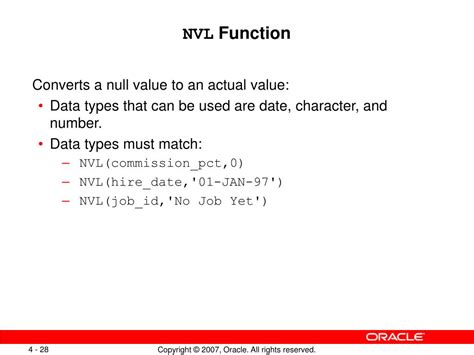 PPT Using Conversion Functions And Conditional Expressions PowerPoint