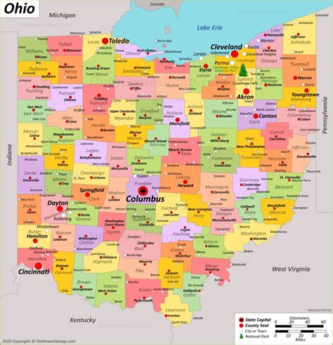 Ohio State Map USA Maps Of Ohio OH Maps Of Ohio