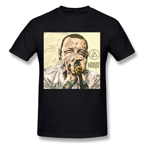 Retro RIP Men S Chester Bennington T Shirts Slim Casual Linkin Park
