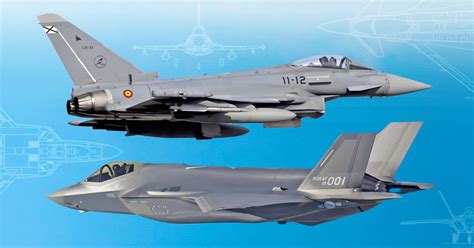 Ejército del Aire Eurofighter Typhoon contra F 35 Lightning batalla