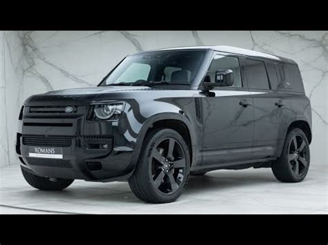 2023 Land Rover Defender 110 V8 Santorini Black Walkaround Engine