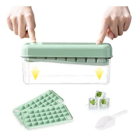 Bandeja Para Cubitos De Hielo Con Tapa Y Contenedor 60 Mini Meses