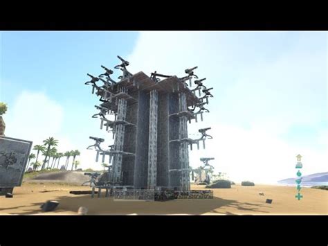 BEST AUTO TURRET TOWER DESIGN Ark Survival Evolved YouTube