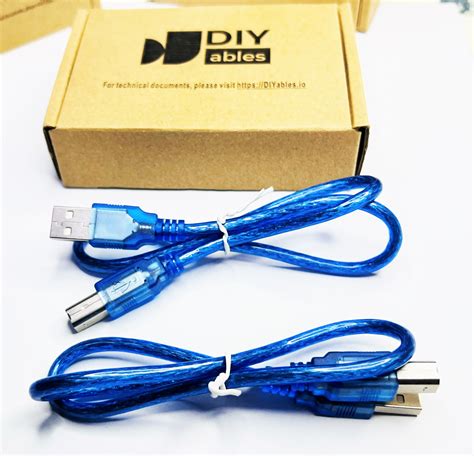 Diyables Usb 20 Cable Type Ab For Arduino Uno Mega For Arduino Esp32 Esp8266 Raspberry Pi