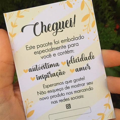 Tag Cartão Agradecimento ao Cliente 100 Unidades Elo7