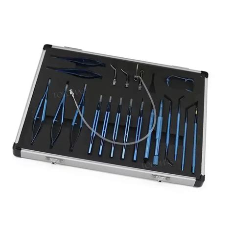 Lhvcss 21 Pieces Titanium Alloy Ophthalmic Surgery Kit Cataract