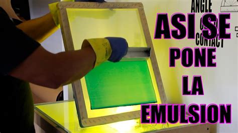 Como Se Aplica La Emulsión En Un Marco de Serigrafia YouTube
