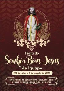Festa Religiosa Do Senhor Bom Jesus De Iguape 2024 Mappabr