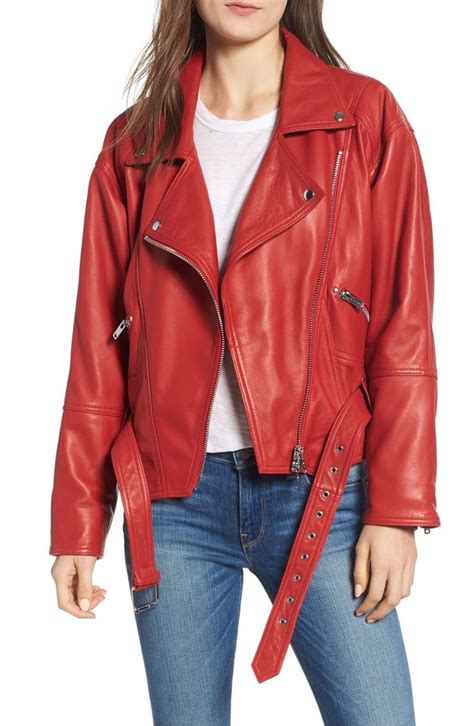 These 11 Red Leather Jackets Are Both Bold Beautiful I AM CO