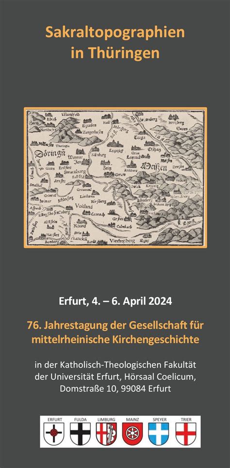 76 Jahrestagung der Gesellschaft für mittelrheinische Kirchengeschichte