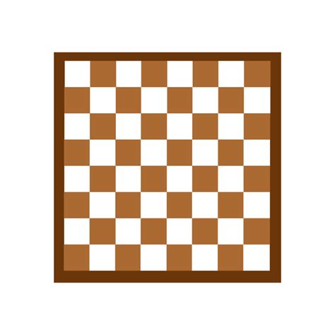 Isolated Brown And White Chess Board Clipart On Transparent Background