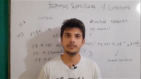 format specifiers in c constants in c c d f format specifier primary vs secondary