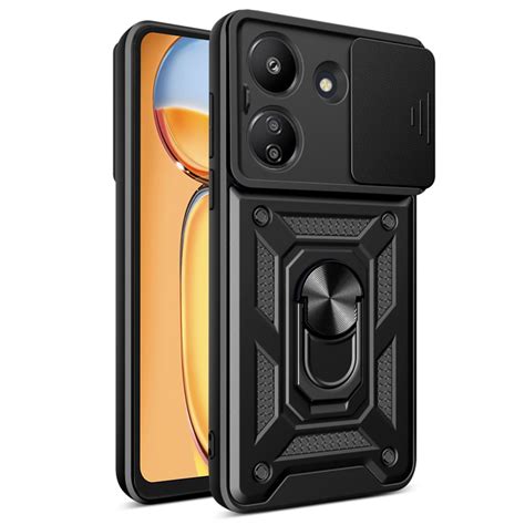Xiaomi Redmi 13C 4G Poco C65 Tok Atlantic CamShield Series Fekete