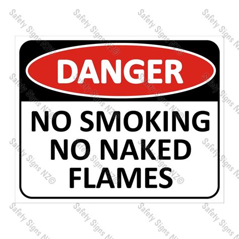 CYO DA22 No Smoking No Naked Flames Sign Best Quality Signs