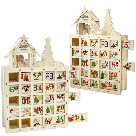 DREVENÝ ADVENTNÝ KALENDÁR DO VIANOČNEJ JATOLÍČKY KúpSiTo sk Tovar z
