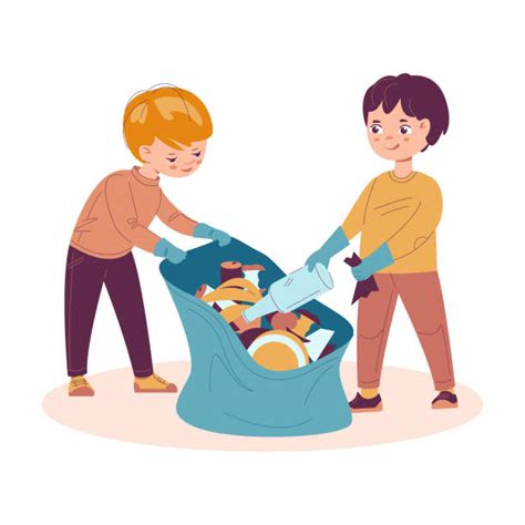 Teens Picking Up Trash Illustrations Royalty Free Vector Graphics And Clip Art Istock