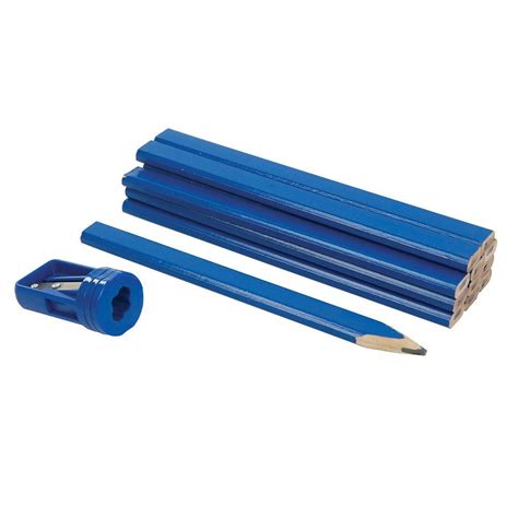 12 CRAYONS DE MENUISIER ET 1 TAILLE CRAYON 13 pièces Leroy Merlin