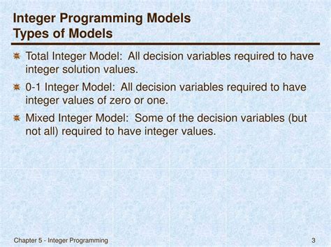ppt chapter 5 integer programming powerpoint presentation free download id 9354465