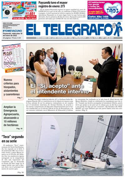Edición 19 01 22 Diario El Telégrafo