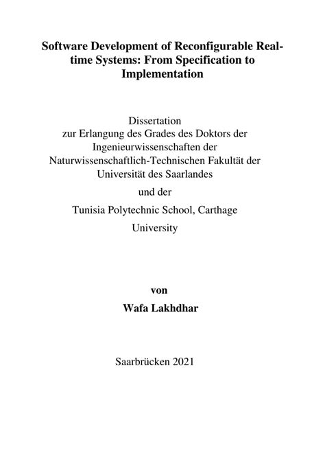 pdf software development of reconfigurable real time systems